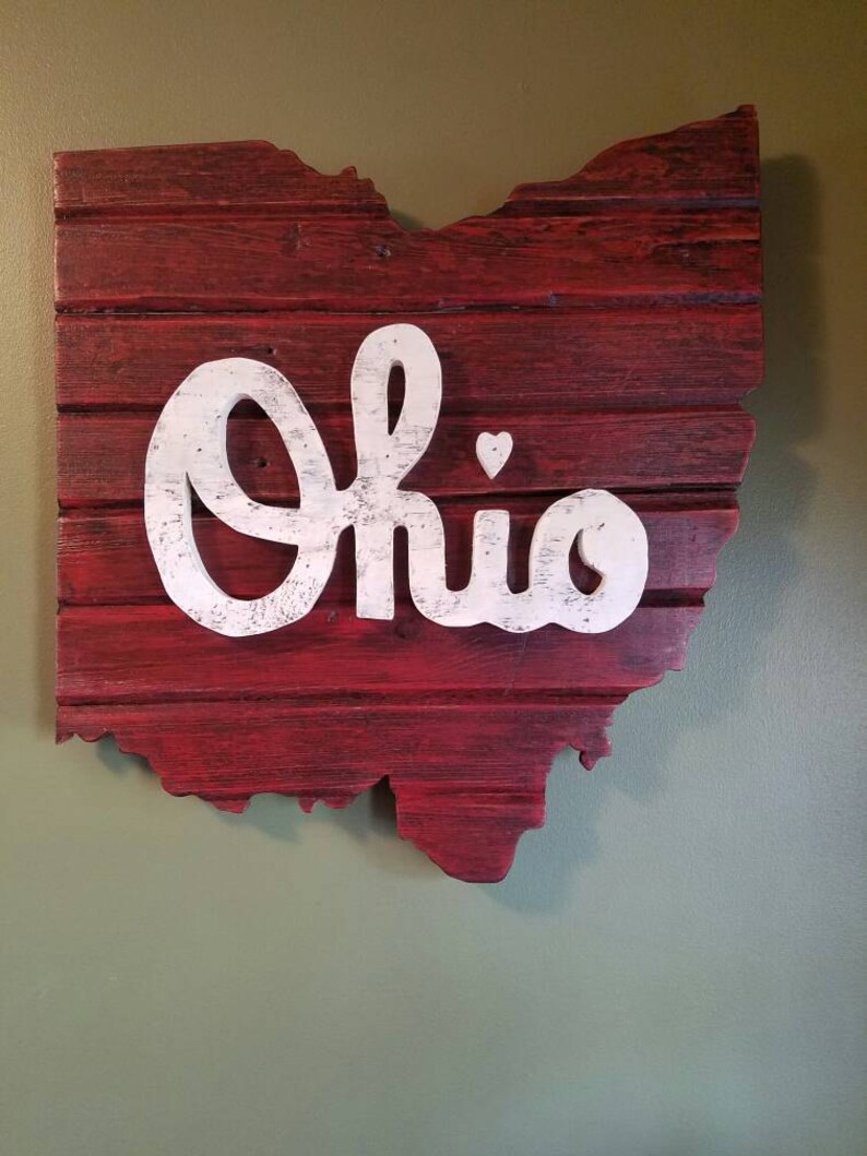 Barnwood Script Ohio Sign - Etsy