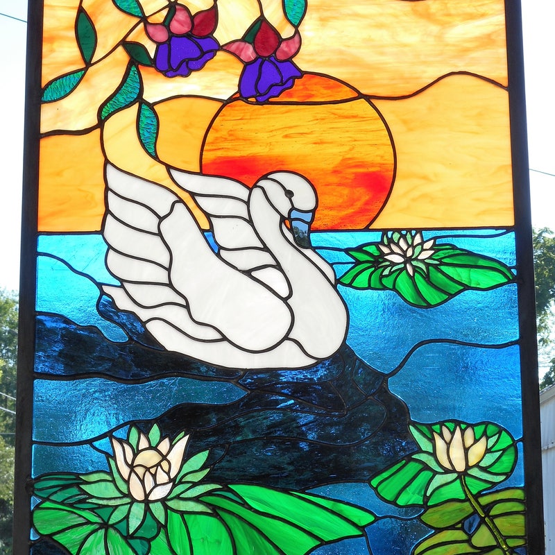 Stained Glass Sunset - Etsy