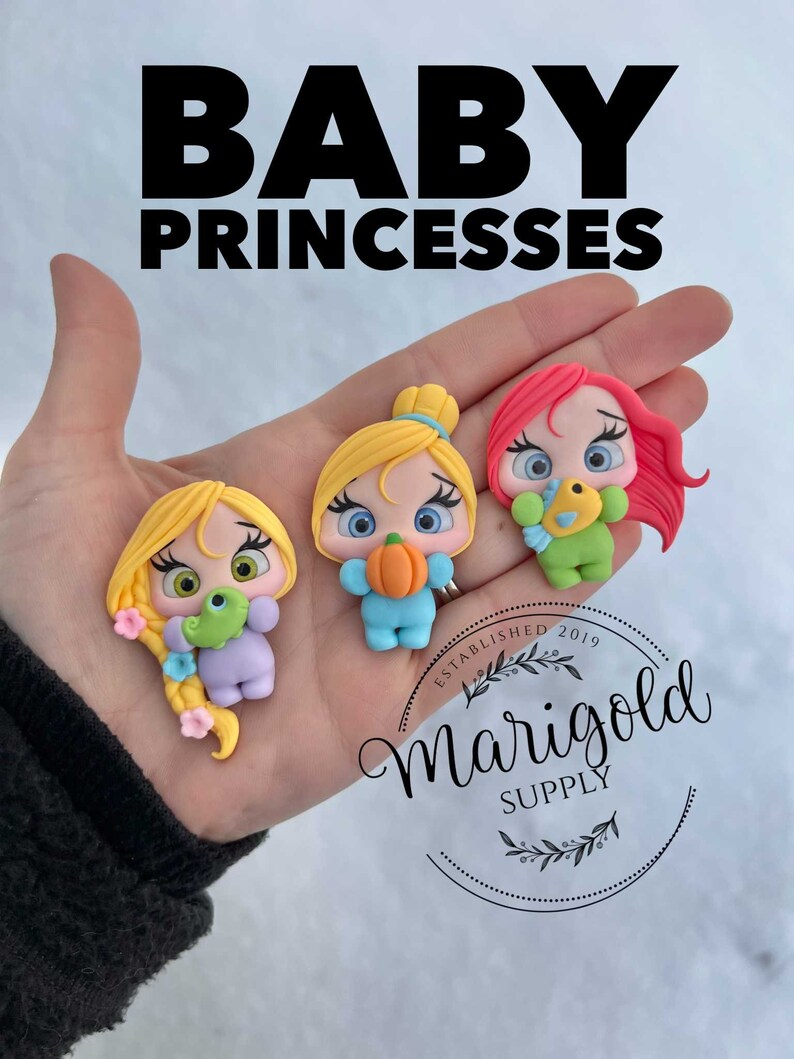 BABY Princess Collection Clay Center Clay for Bows Hair Bow - Etsy