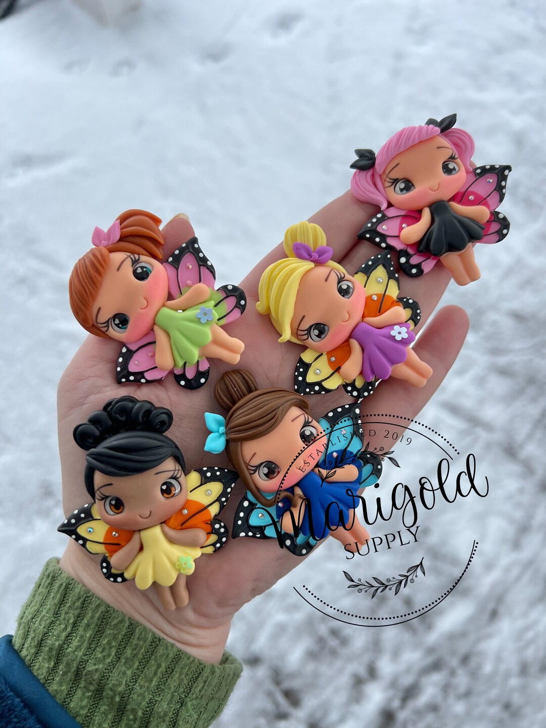 Luxe Monarch Girls Clay Center Clay for Bows Hair Bow Center Clay ...