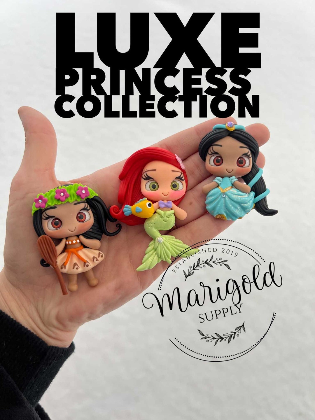 Luxe Princess Collection Clay Center Clay for Bows Hair Bow - Etsy