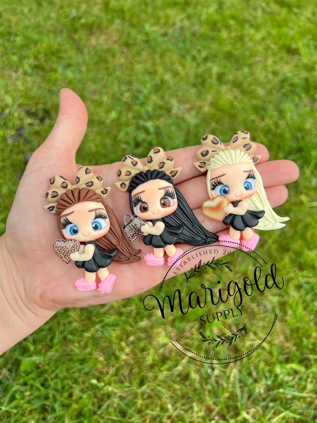 Lashy Cheetah Girls Clay Center Clay for Bows Hair Bow Center Clay ...