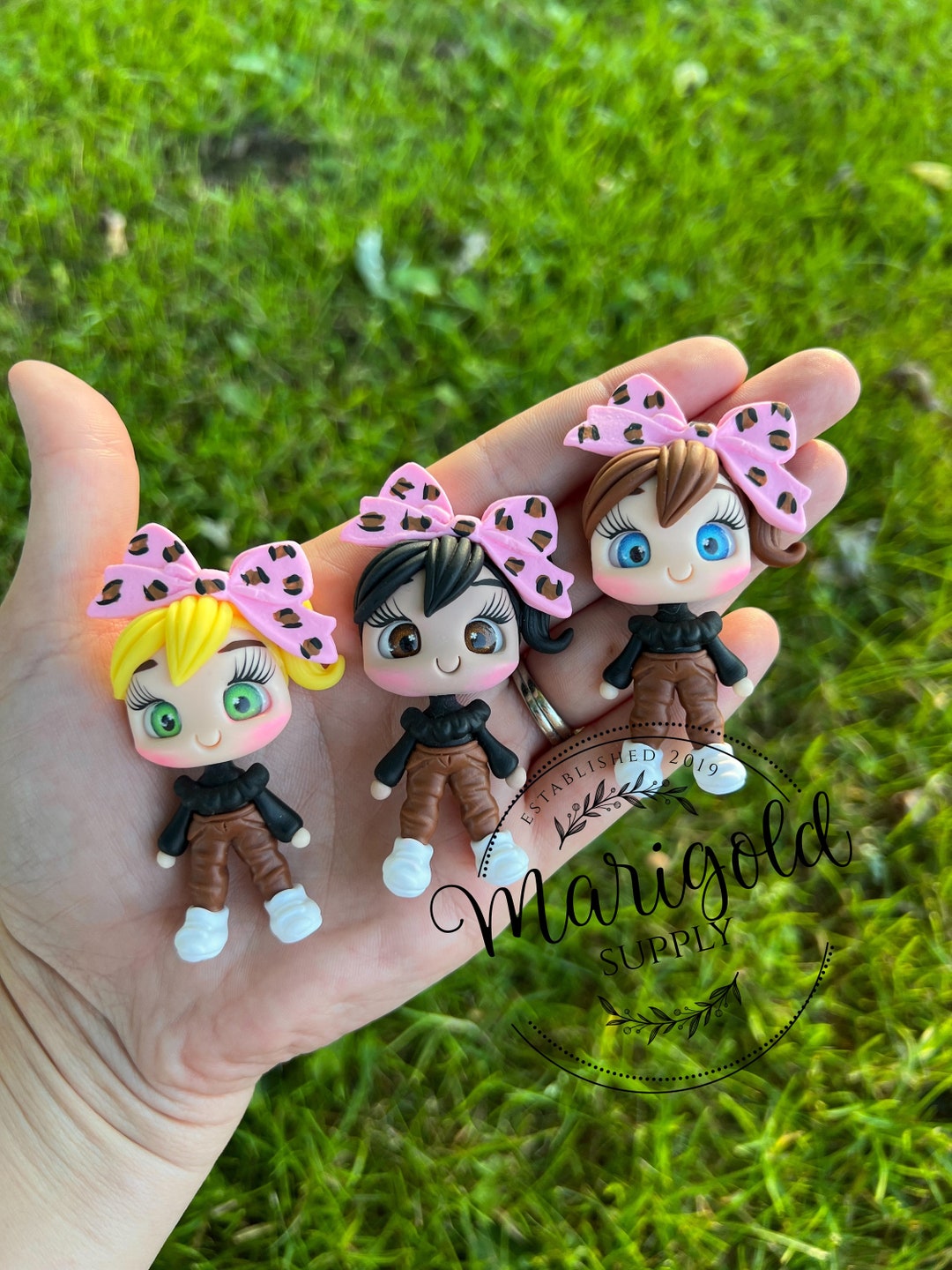 Cutie Cheetah Girls Clay Center Clay for Bows Hair Bow Center Clay ...