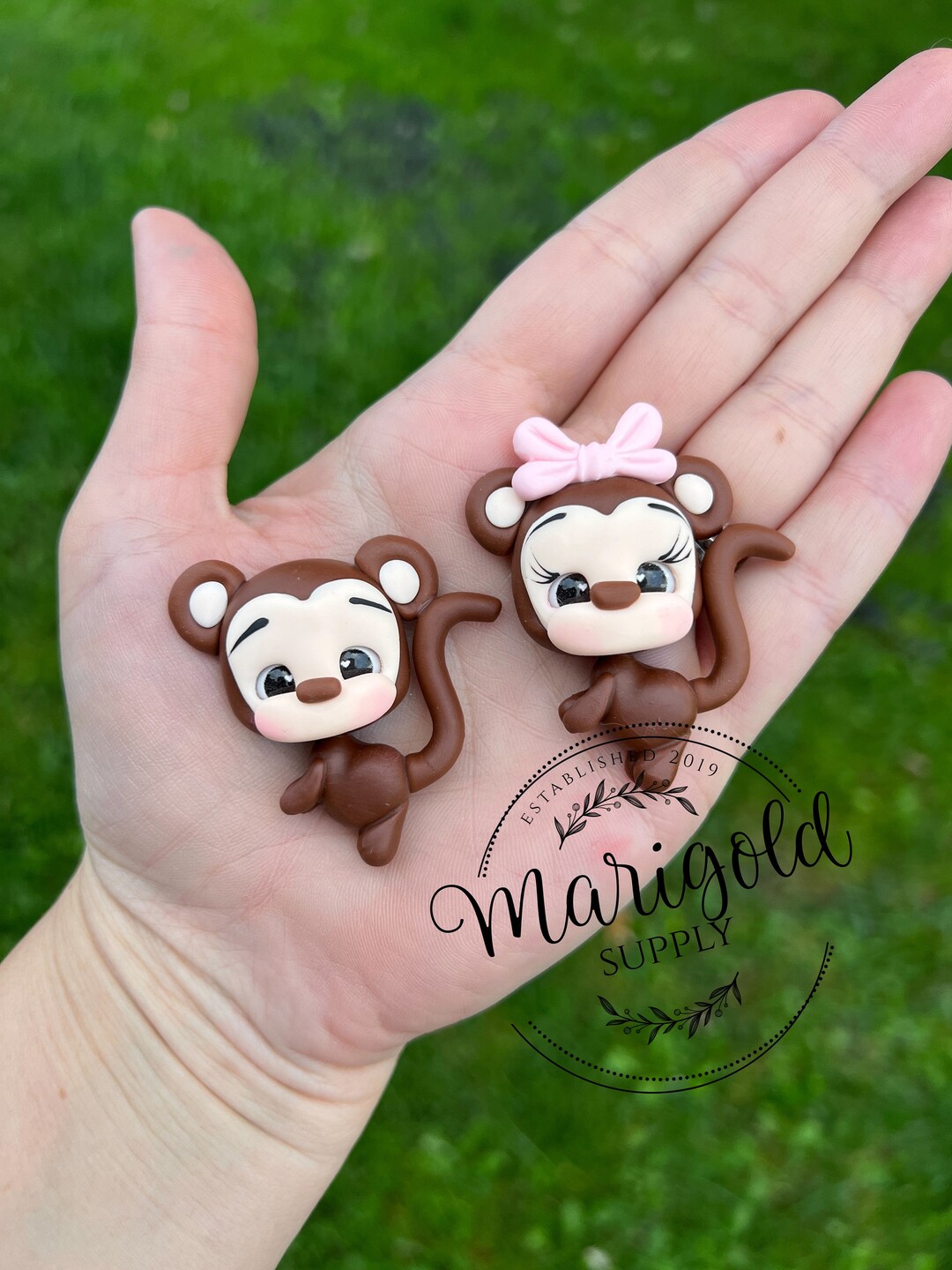 Cutie Monkeys Clay Center Clay for Bows Hair Bow Center Clay ...