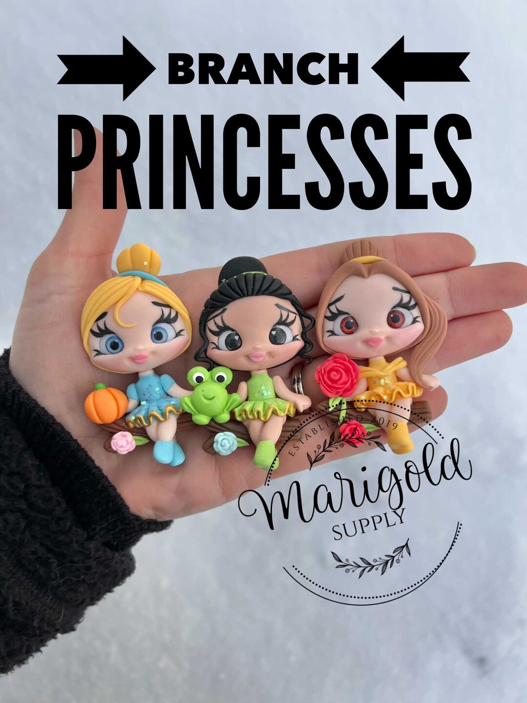 BRANCH Princess Collection Clay Center Clay for Bows Hair Bow Center ...