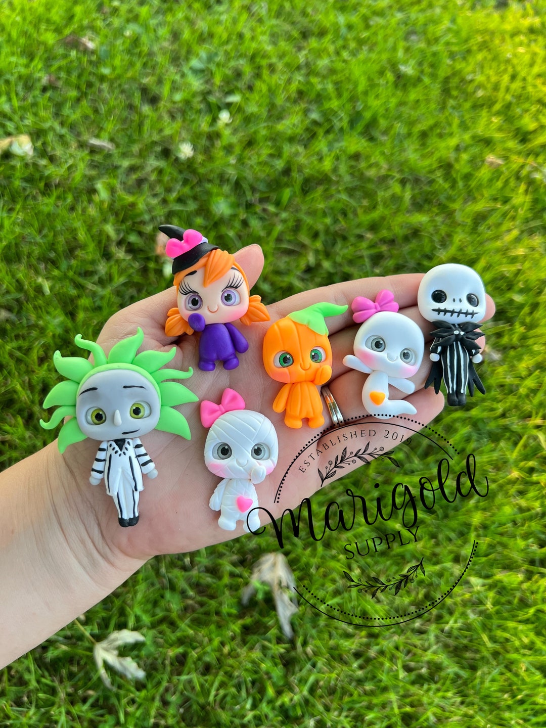 Cutie Halloween Collection Clay Center Clay for Bows Hair Bow Center ...
