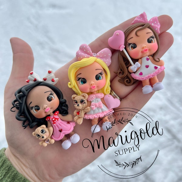 Polymer Clay Bow Centers - Etsy