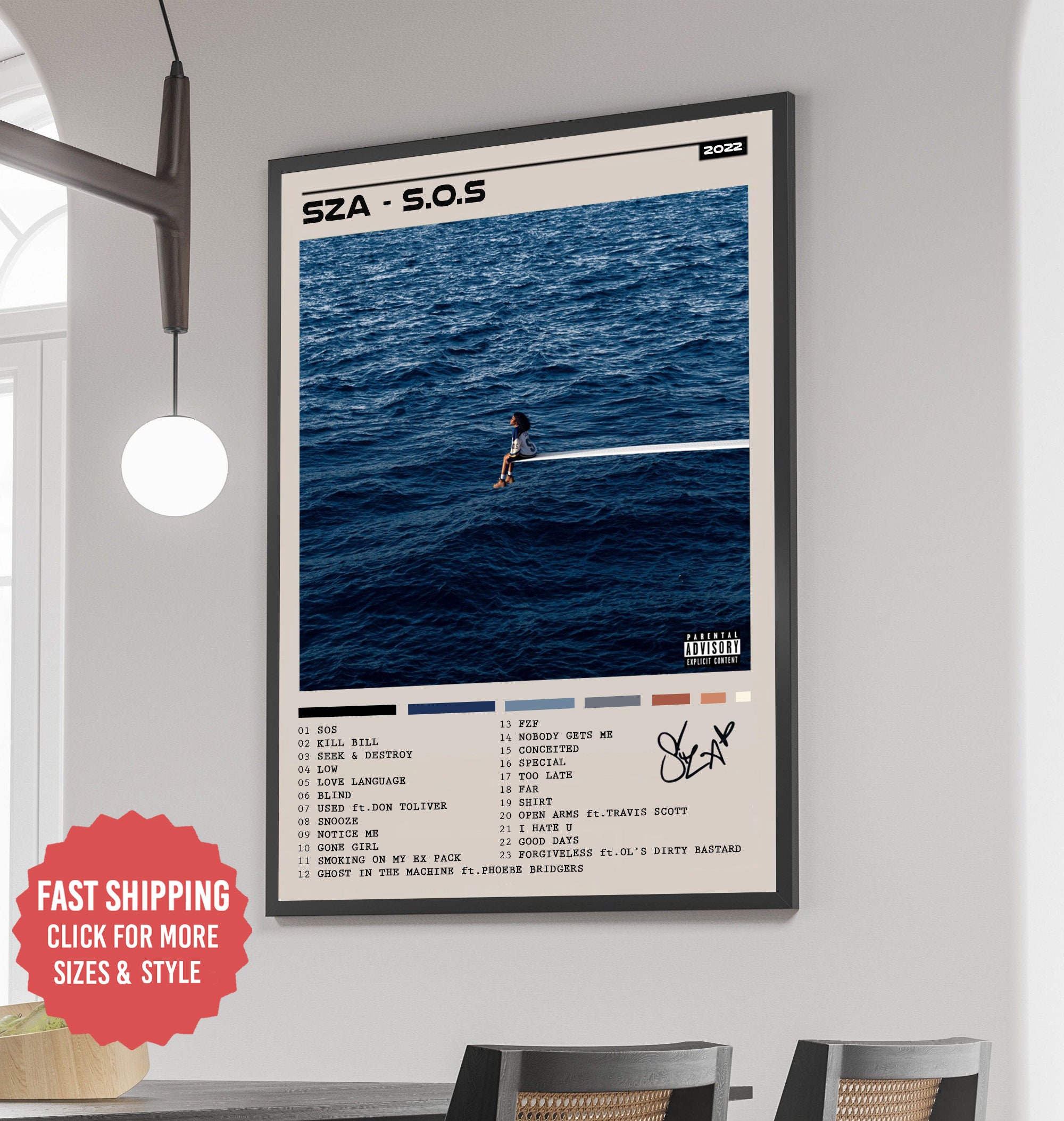 SZA Poster , Minimalist Poster, SZA New Album Poster