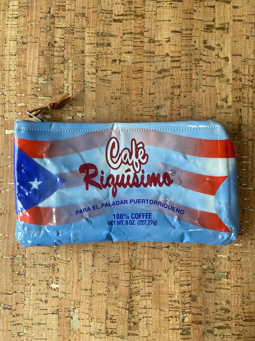 Café Riquísimo Coffee Pouch, Upcycled Coffee Pouch, Zippered Coffee Bag ...