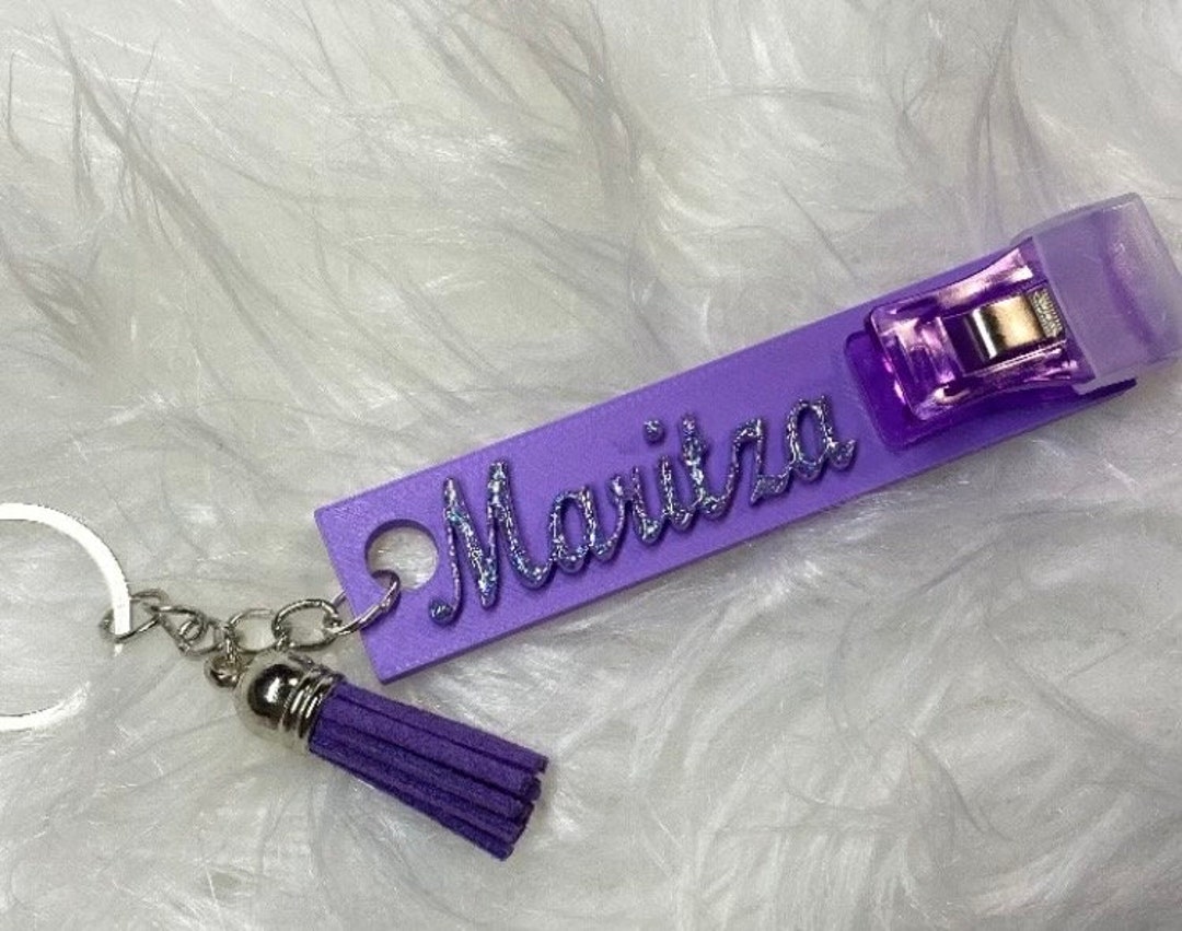 Custom Name Card Grabber Keychains - Etsy