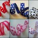 2.5 Christmas Wired Ribbon ,sparkle Blue Red Lime Green Polka Dots ...