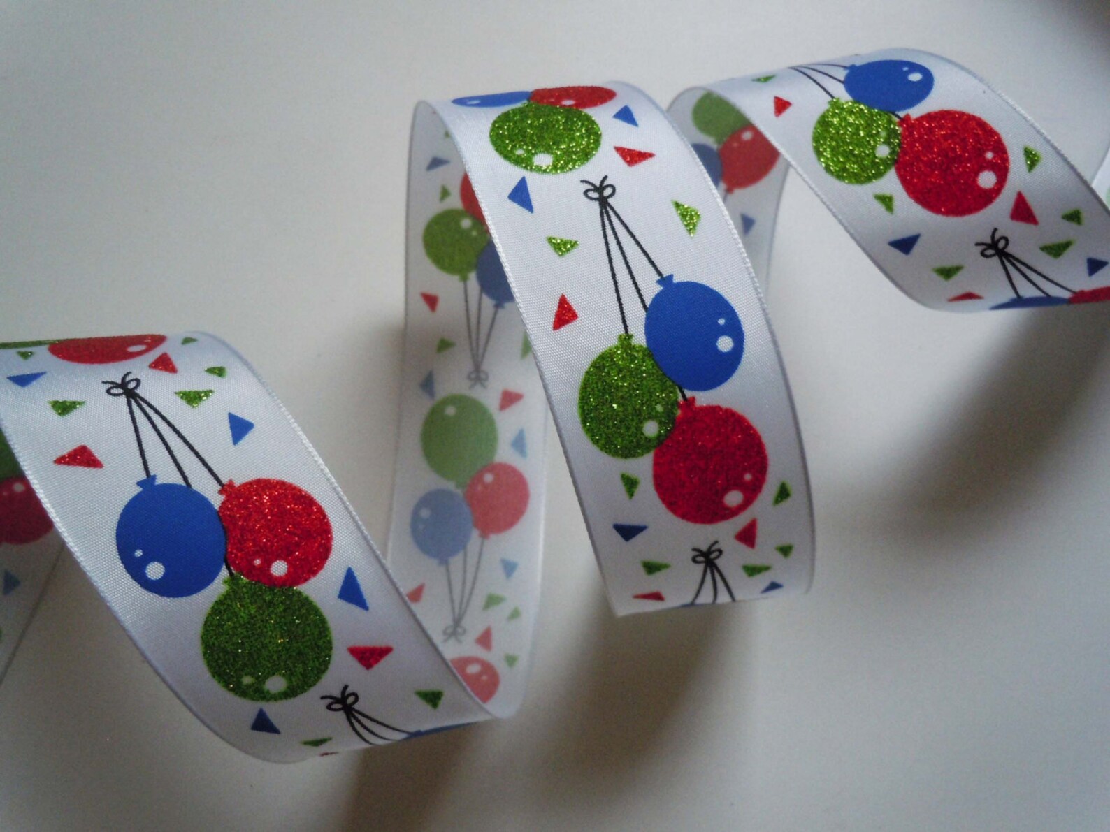 Happy Birthday Wired Ribbon, Birthday Ribbon, Shower Celebration Ribbon ...