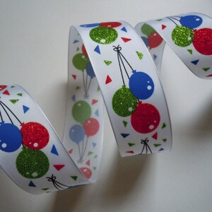 Happy Birthday Wired Ribbon, Birthday Ribbon, Shower Celebration Ribbon ...