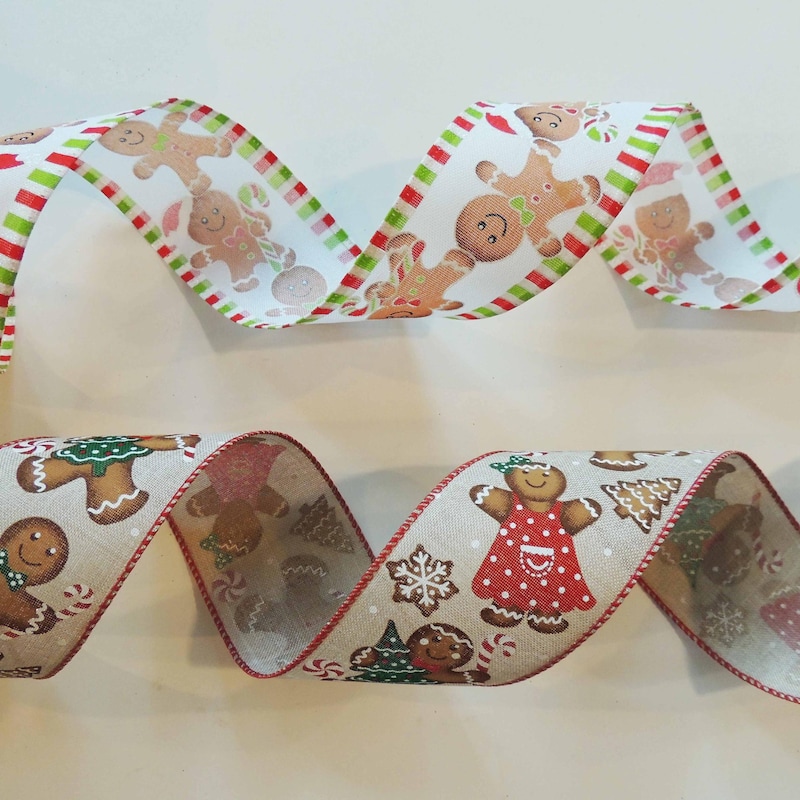 Gingerbread Theme Ribbon - Etsy
