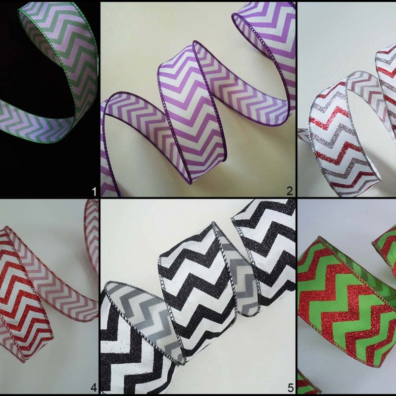 Black Chevron Ribbon - Etsy
