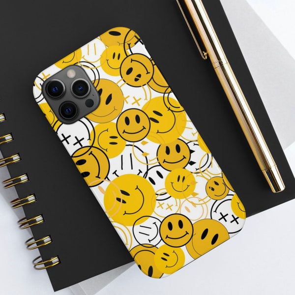 Smiley Face Phone Case - Etsy