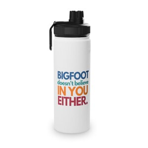 Bigfoot Stainless Steel Water Bottle, Sports Lid - Etsy