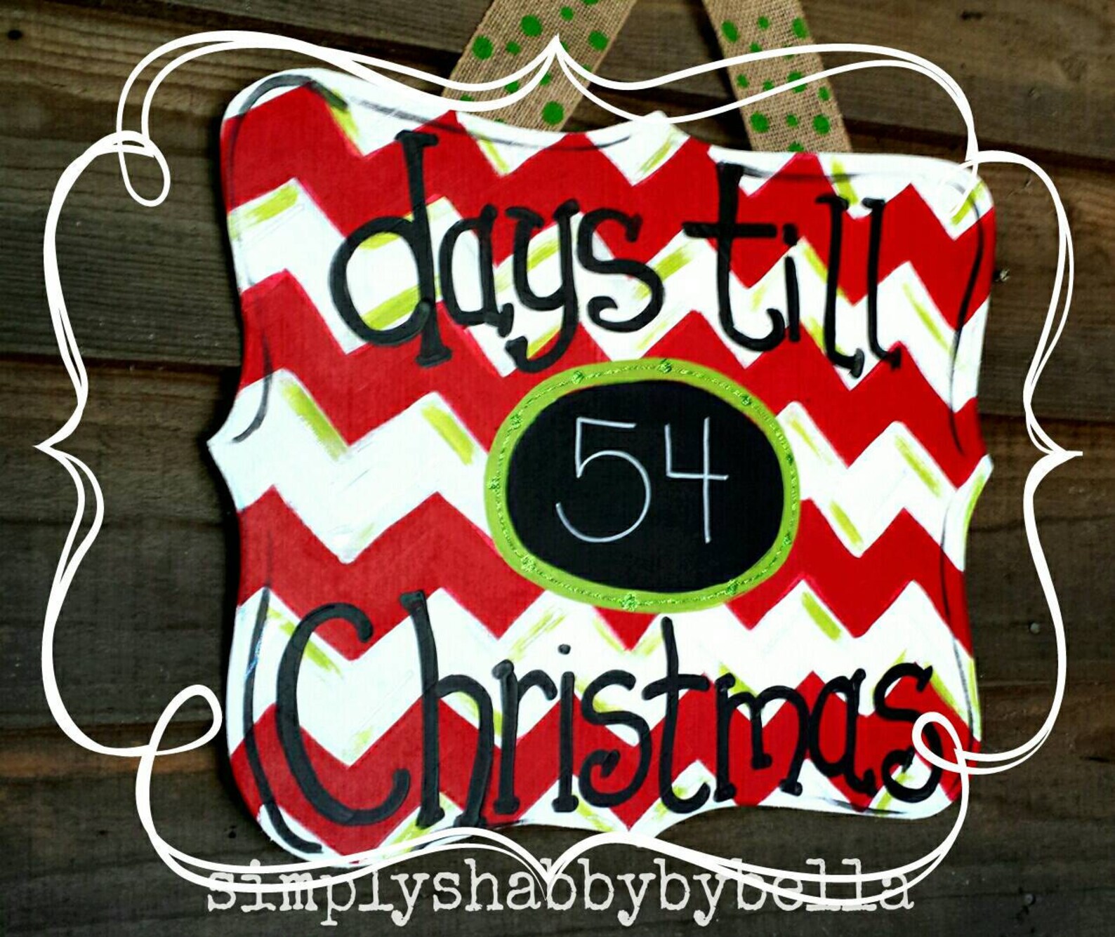 Christmas Countdown Door/wall Hanger - Etsy