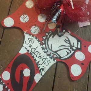 Alabama Georgia House Divided Wooden Letter Door Hanger - Etsy