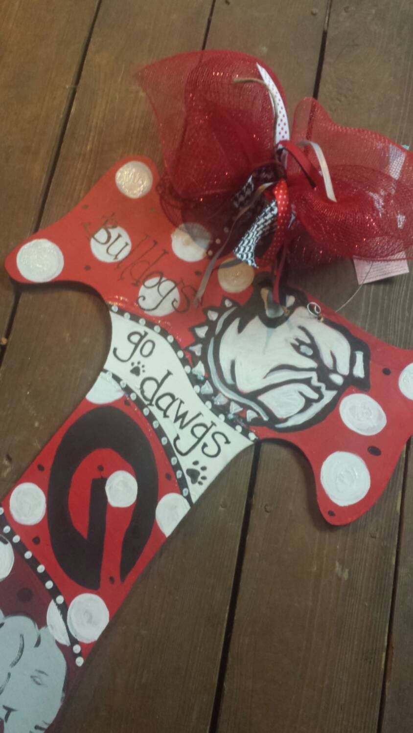 Alabama Georgia House Divided Wooden Letter Door Hanger - Etsy