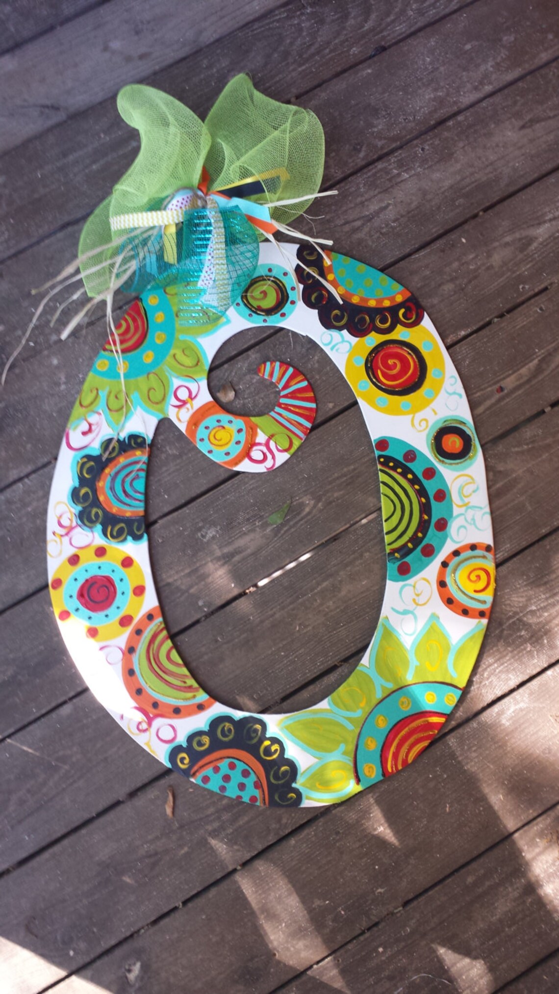 Custom Wood Initial/letter Door Hanger | Etsy