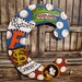 Alabama Georgia House Divided Wooden Letter Door Hanger - Etsy