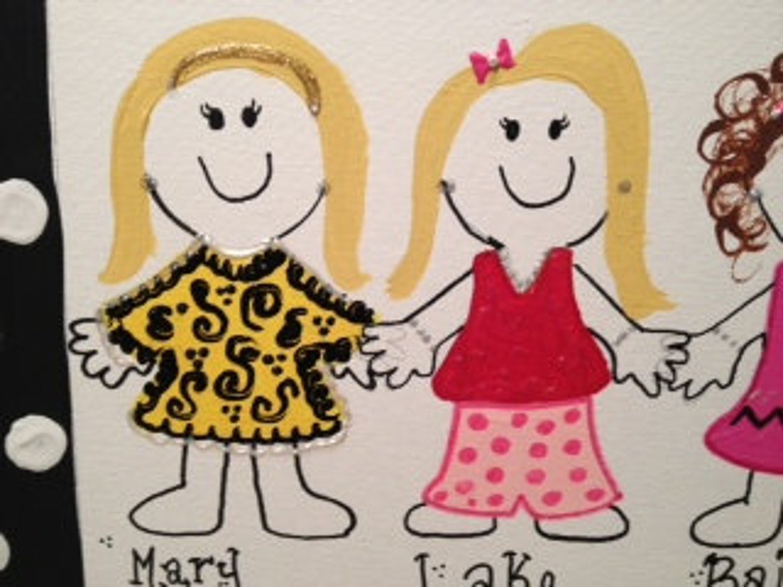 Personalized Best Friends Canvas Door Hanger - Etsy