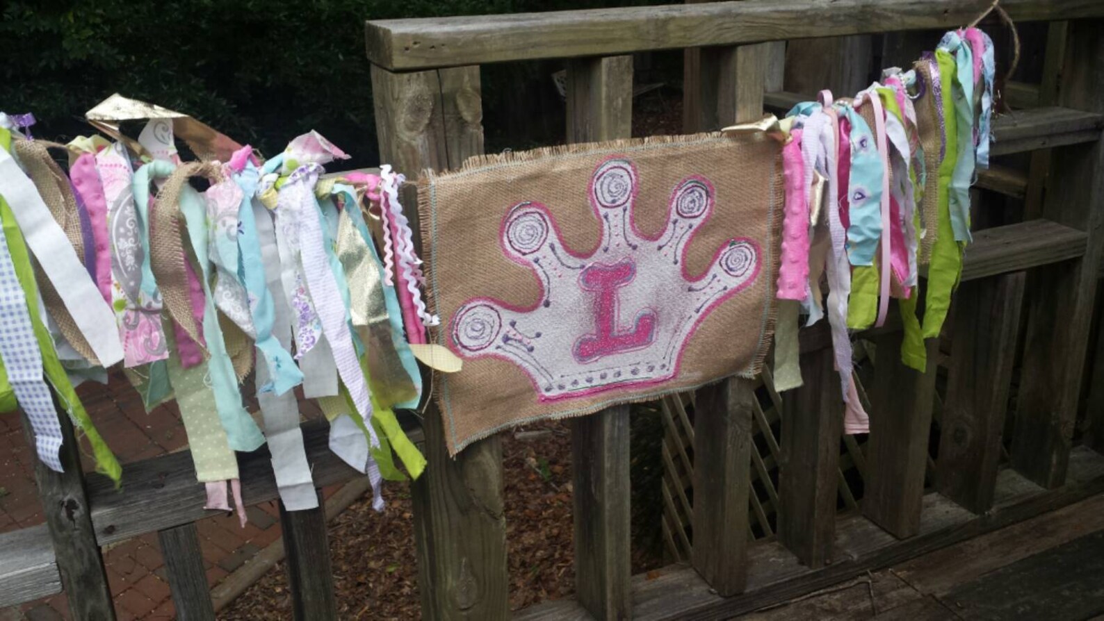 Cute Custom Birthday Burlap Fabric Strips Banner Ribbon | Etsy