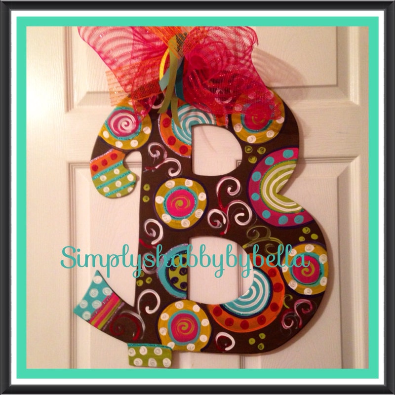 Colorful Door Hanger - Etsy