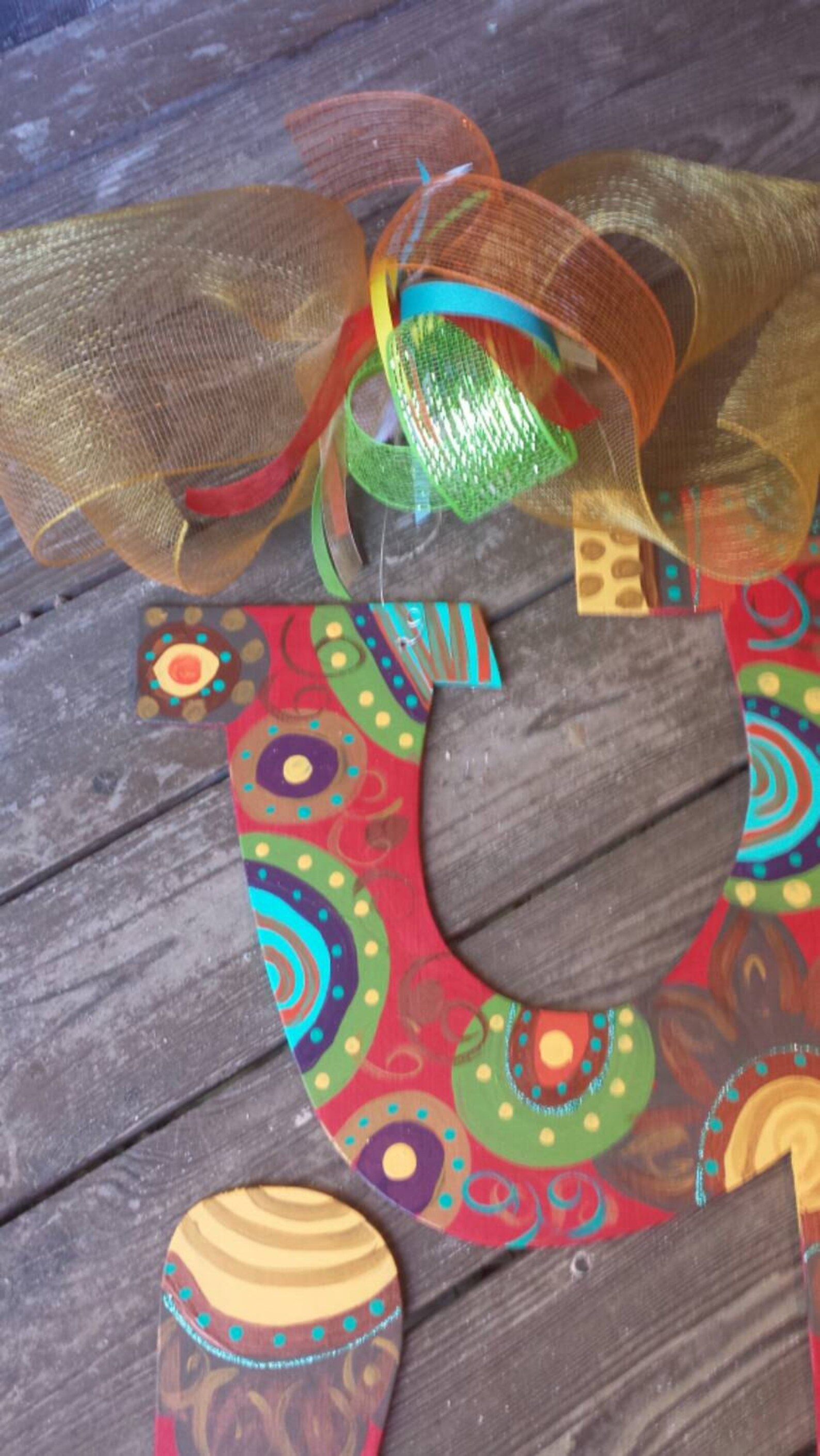 Beautiful Fall Wood Letter Initial Door Hanger - Etsy