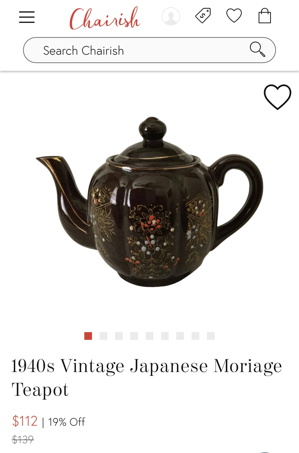 Antique 1940s Japanese Moriage Teapot - Etsy