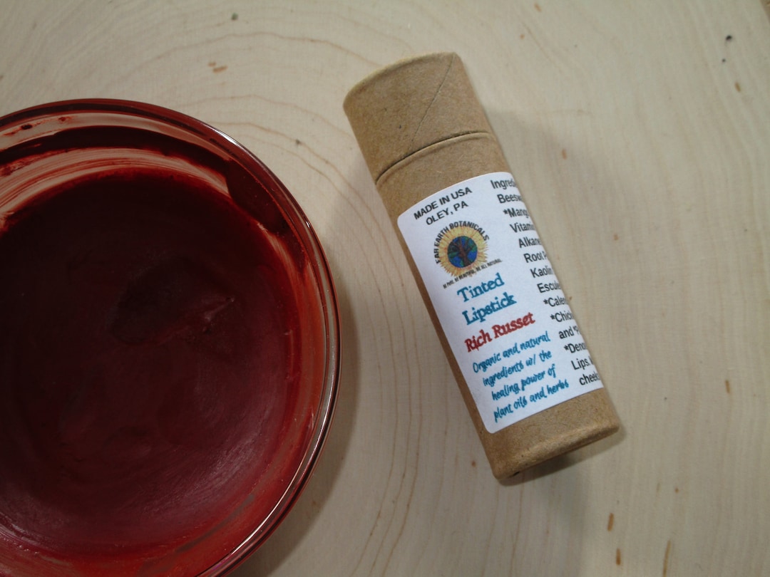 Tinted Russet Lipstick: Organic Red Earth Mineral, Unscented - Etsy