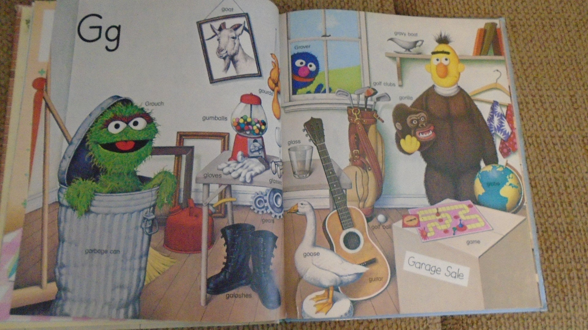 The Sesame Street ABC Book of Words Hardcover 1988 - Etsy