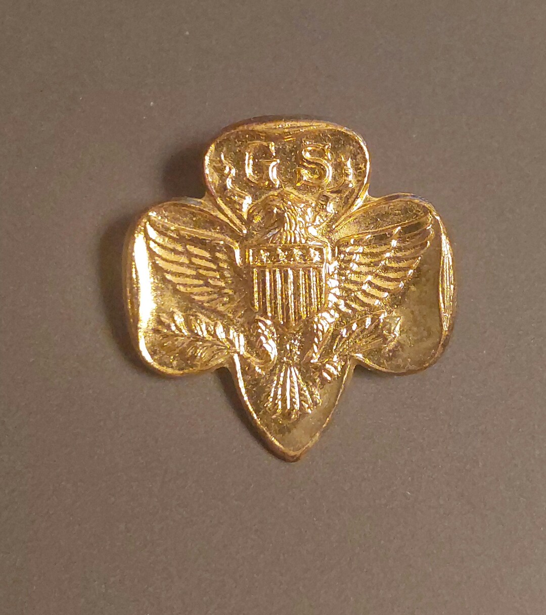 Girl Scout Trefoil Pin Back 1960s - Etsy