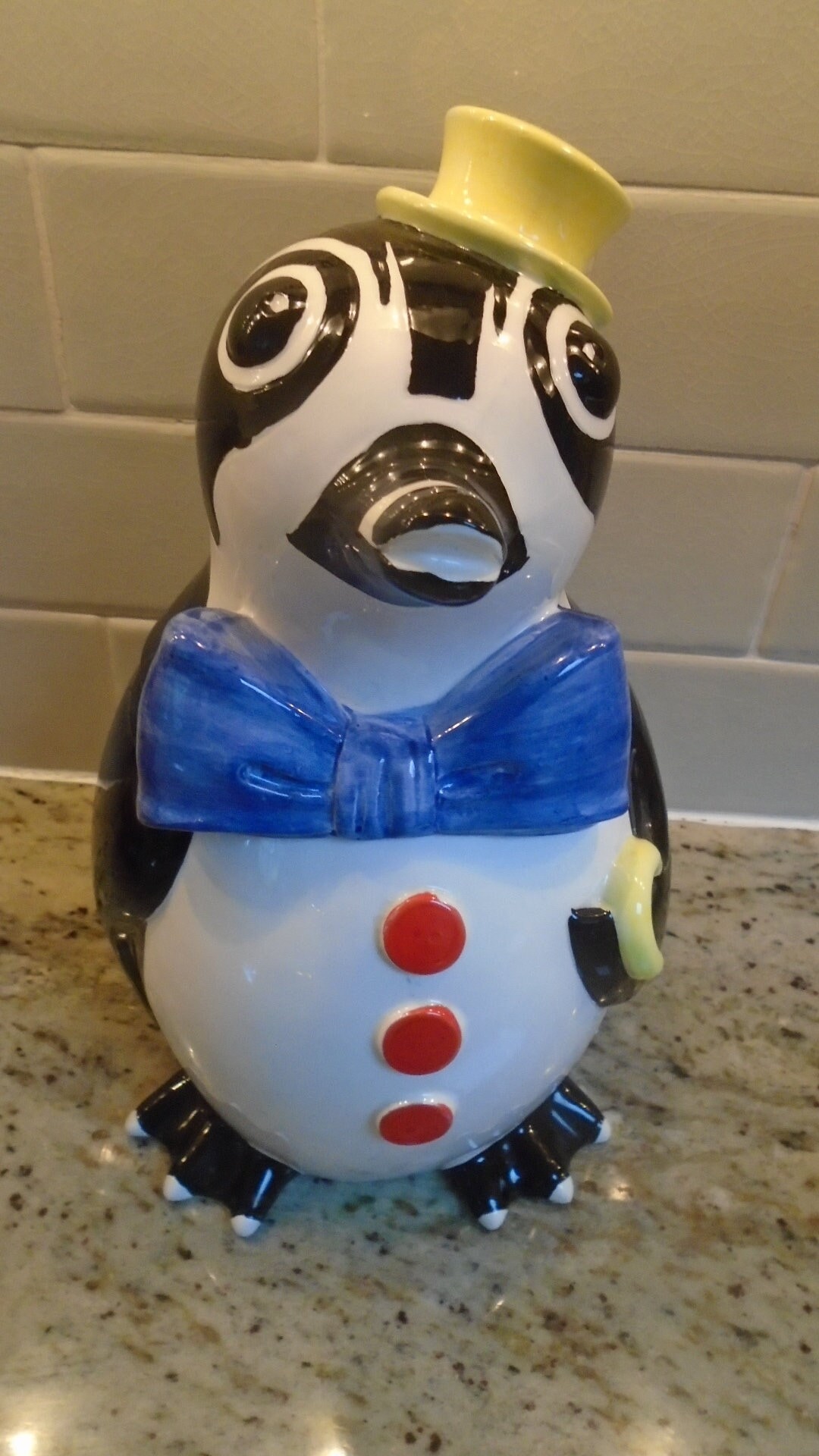 Vintage PENGUIN Cookie Jar David Hyman for Sigma - Etsy