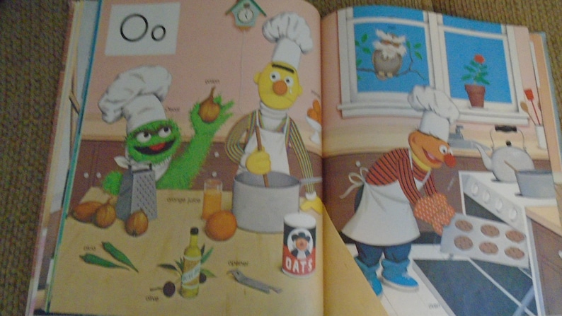 The Sesame Street ABC Book of Words Hardcover 1988 - Etsy