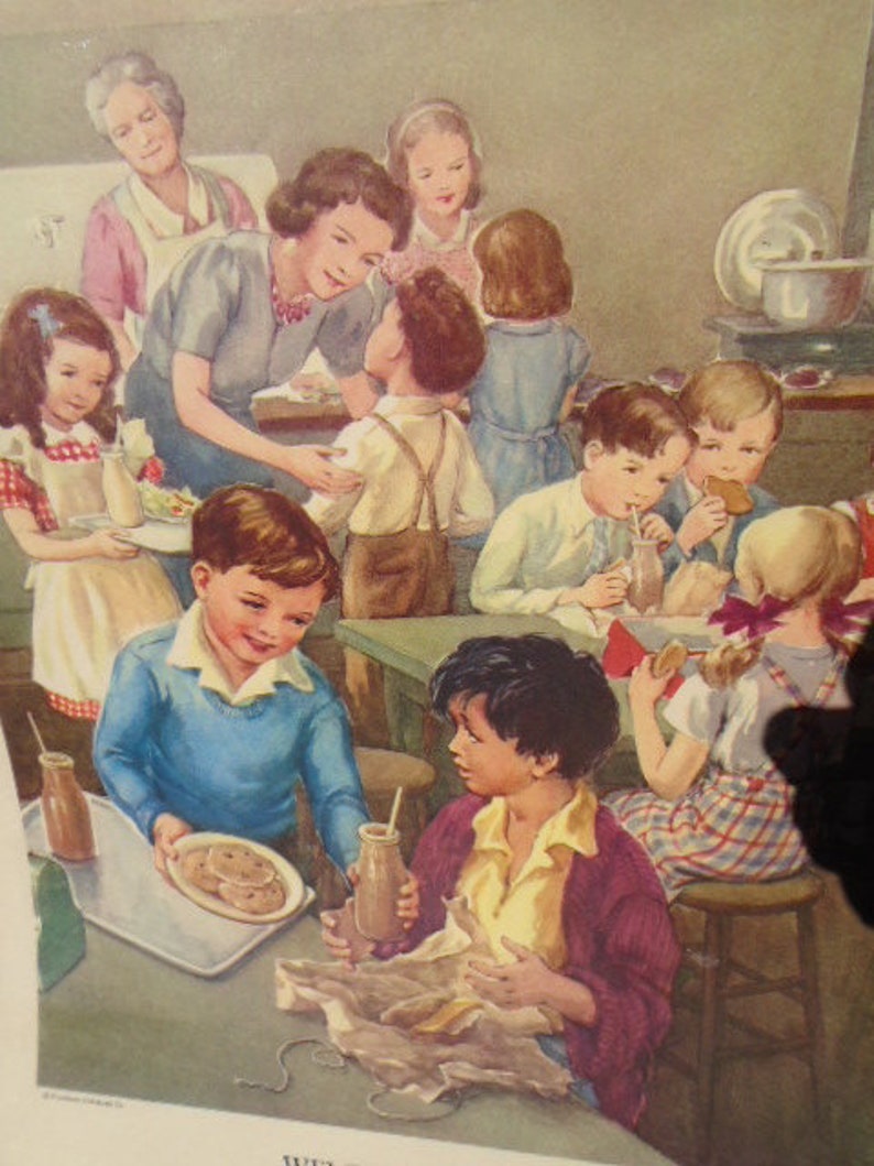 Vintage Sunday School Poster Providence Lithograph Co. Visual | Etsy