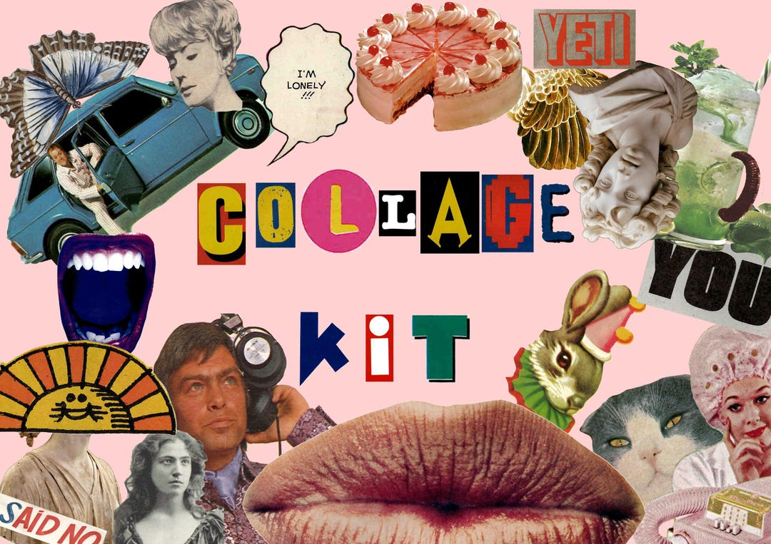Printable Collage Kit ~ Over 730 Images for Junk Journals ~collage ...