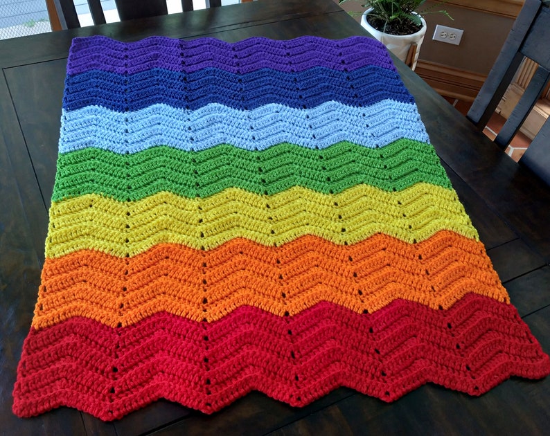 Handmade Crochet Red Orange Yellow Lime Green Baby Blue | Etsy