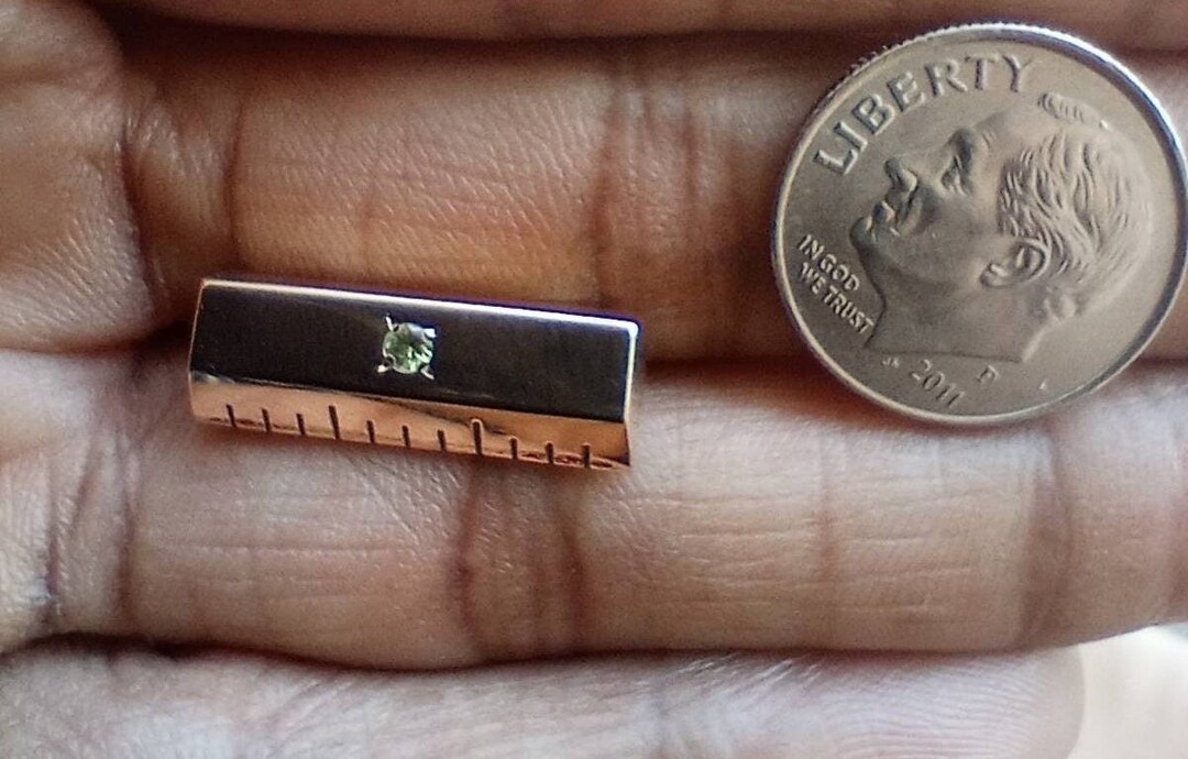 Vintage 1/10 10K Gold Filled Mini Ruler Pin - Etsy