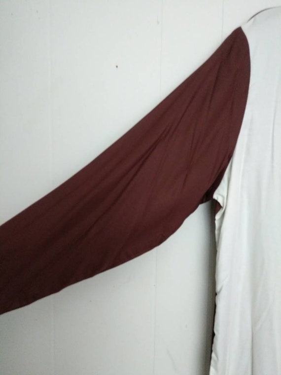 Ultimate 1980s Ladies Oversize Color Block Brown and … - Gem