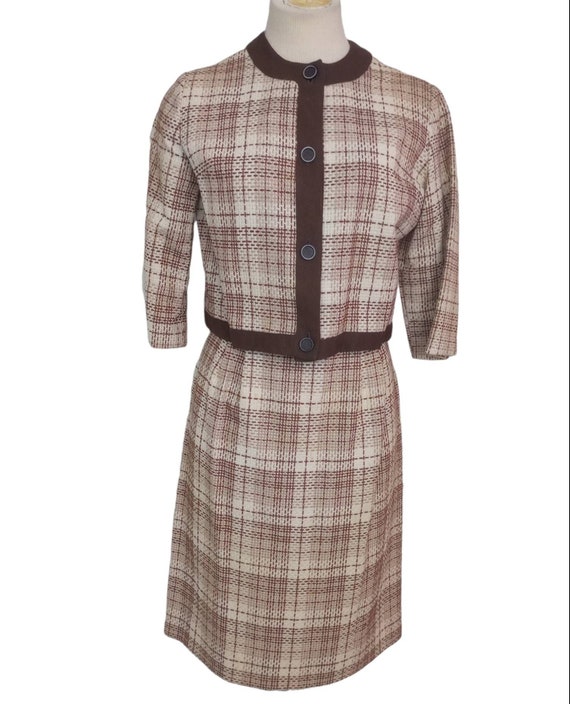 vintage 60s matching plaid - Gem