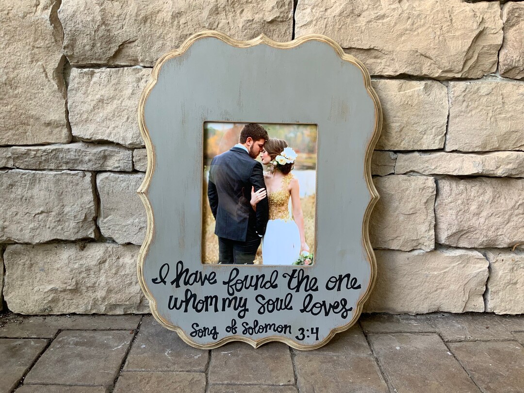 Wedding Frame, Custom Wedding Frame,personalized Wedding Frame,gray ...