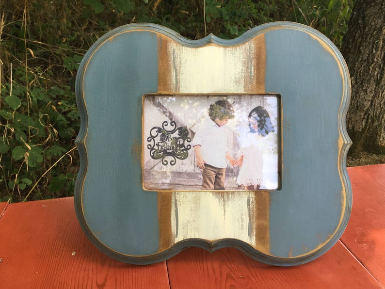 5x7 Hand Painted Distressed Frame | Etsy