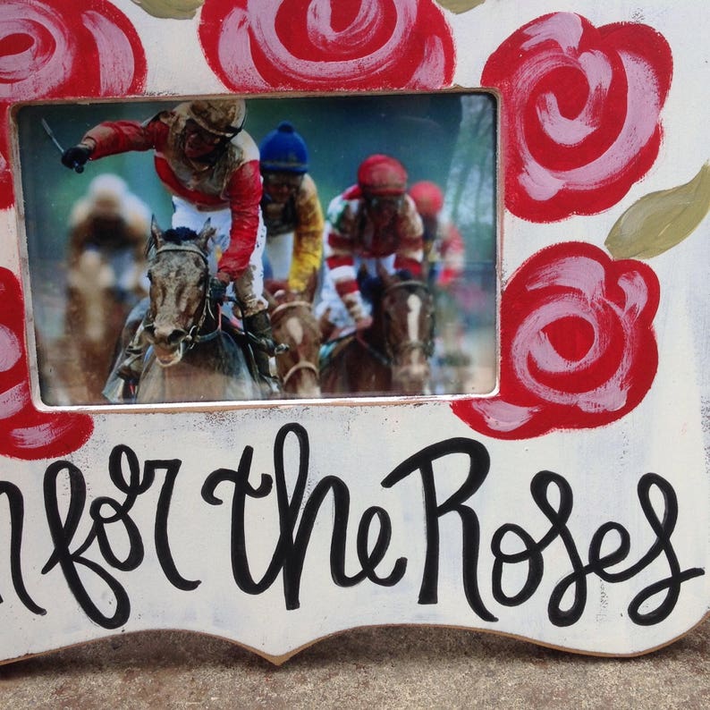 Rose frame run for the roses derby frame kentucky derby | Etsy