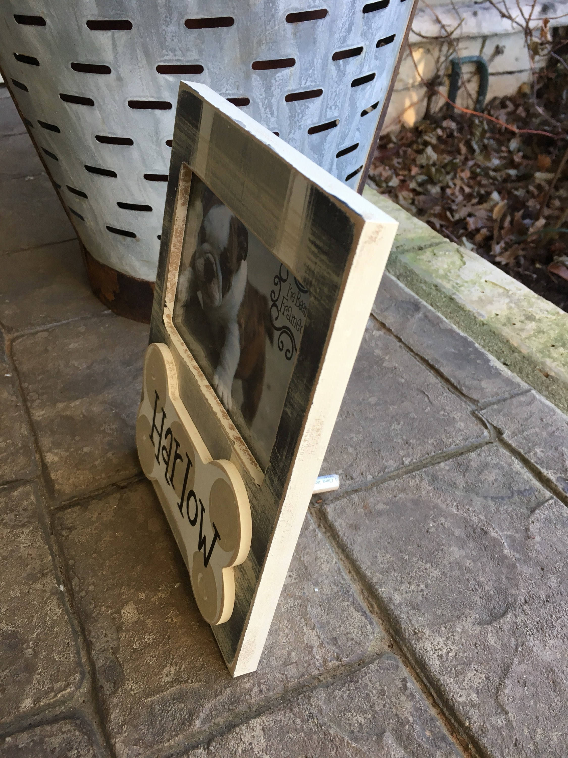 Dog Frame, Personalized Dog Frame, Dog Bone Frame, Dog Memorial Gift ...