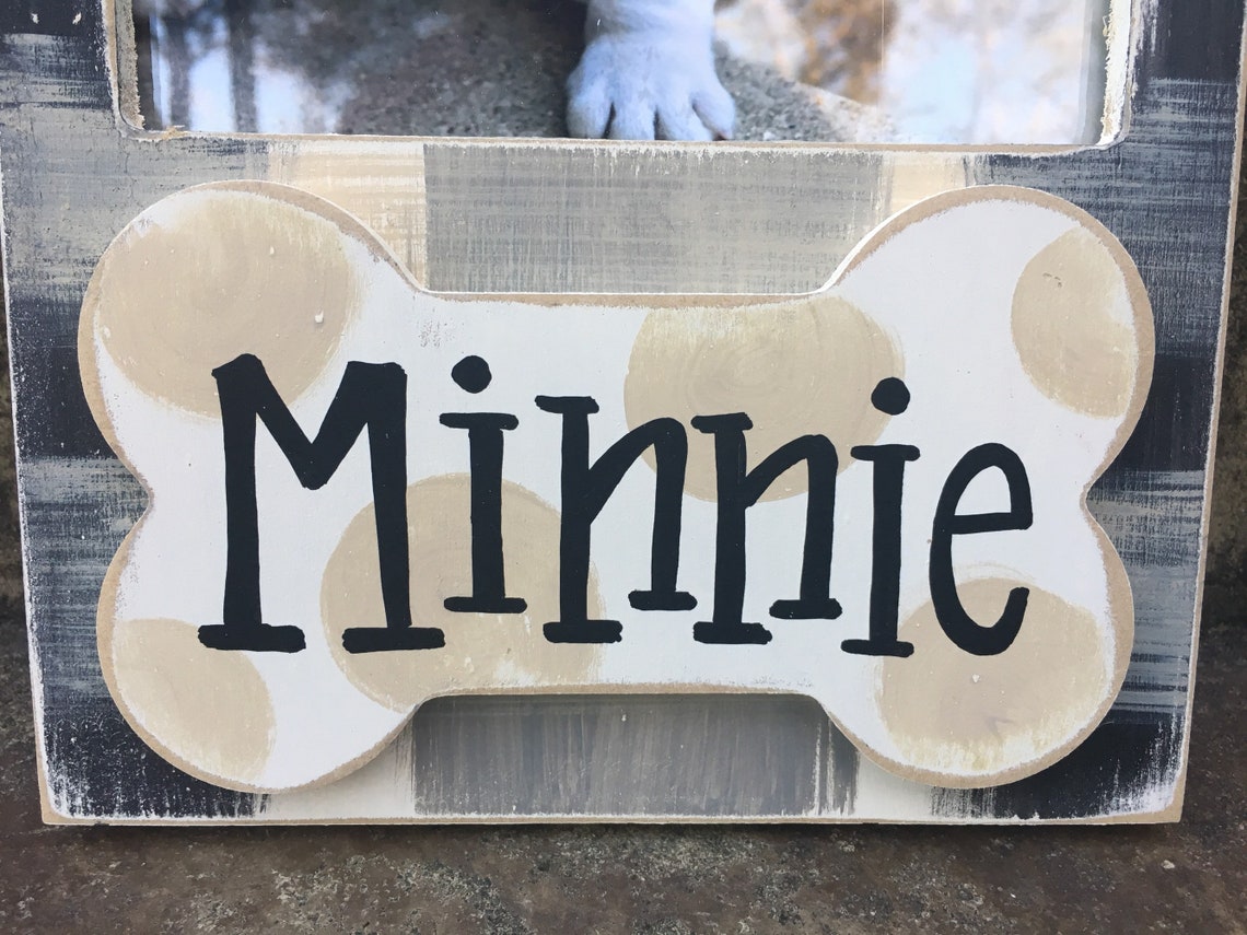 Dog Frame Personalized Dog Frame Dog Bone Frame Dog - Etsy