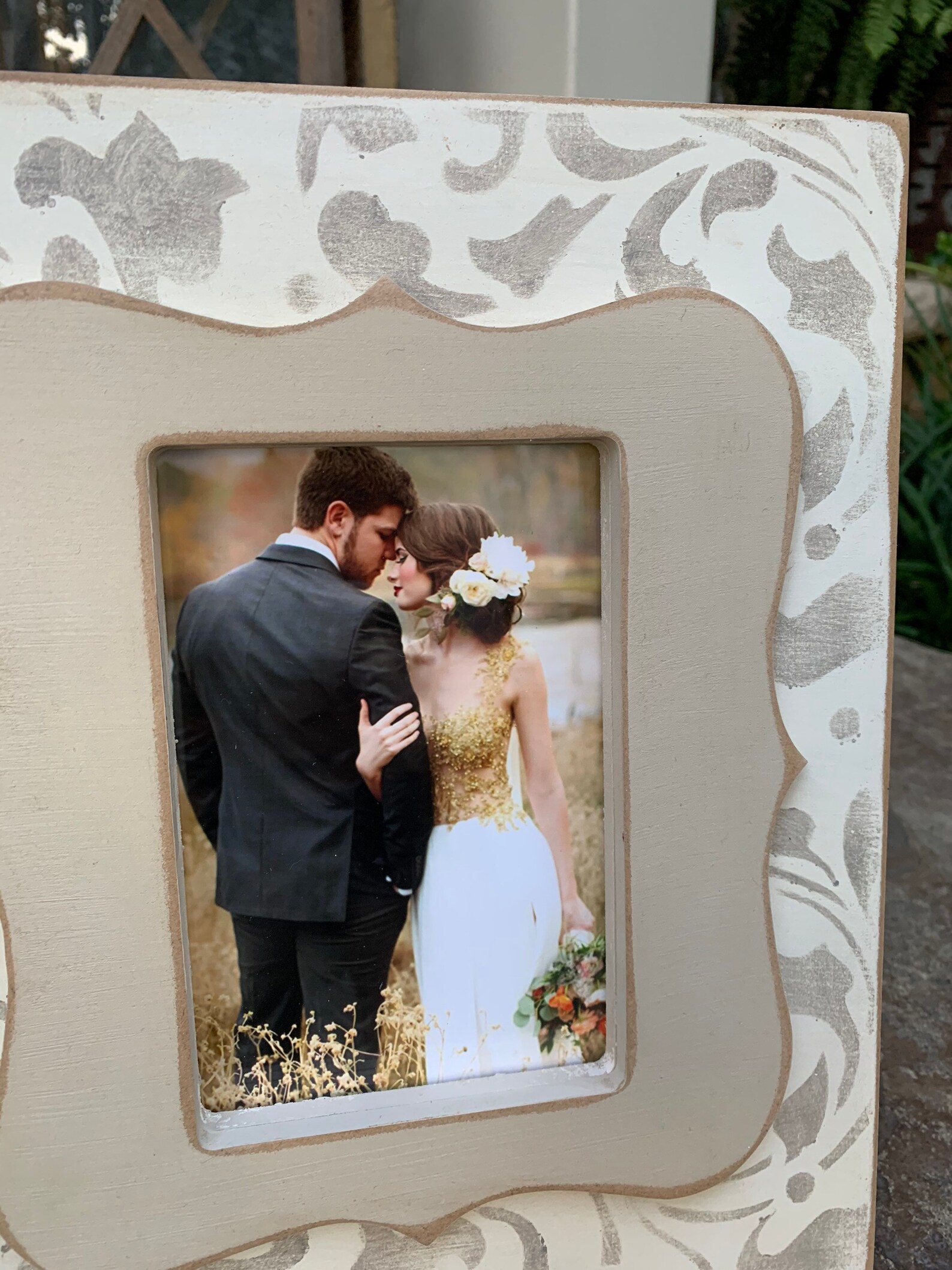 Double Layer Hand Painted Picture Frame Wedding Frame - Etsy