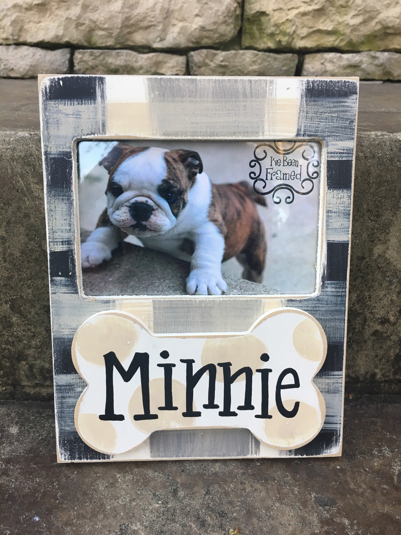 Dog Frame Personalized Dog Frame Dog Bone Frame Dog - Etsy