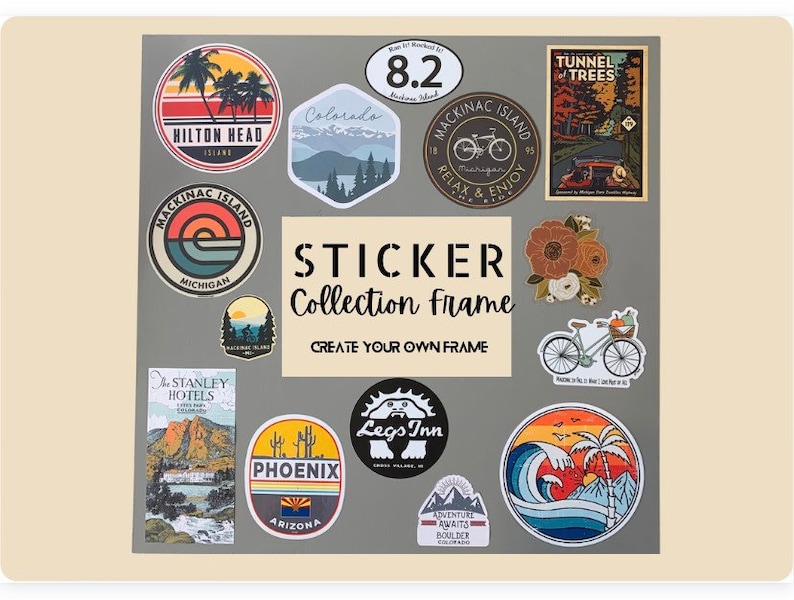 Sticker Collection Frame - Etsy